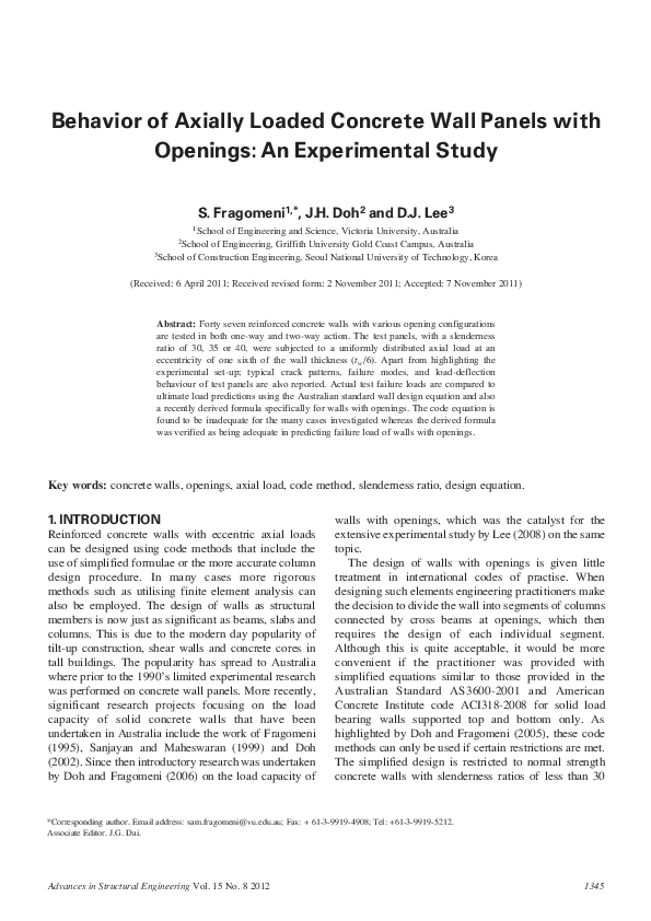 (PDF) Behavior wall panel