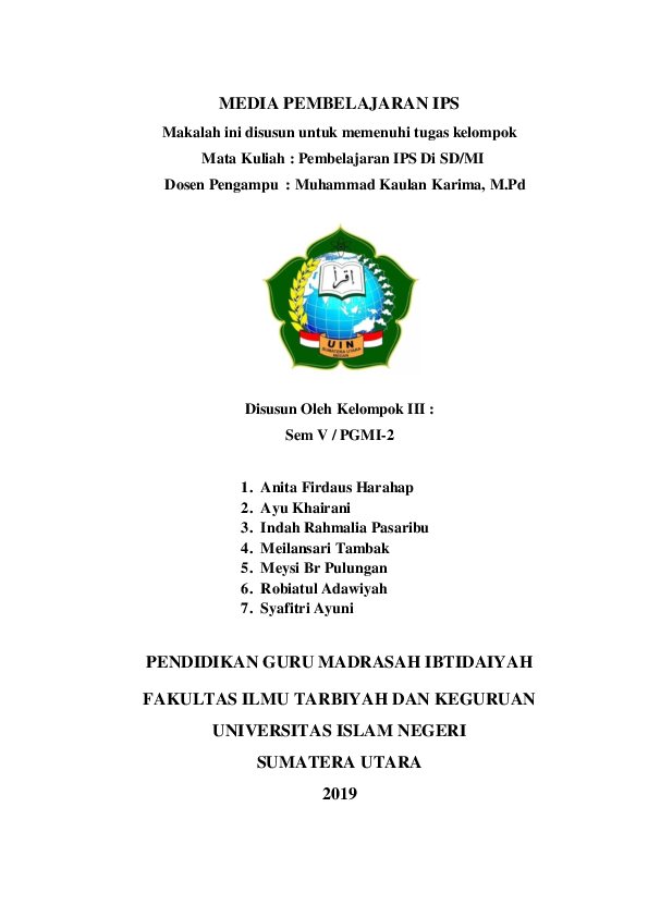(DOC) Makalah Media Pembelajaran IPS Kel