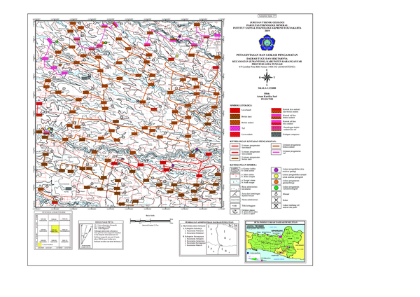 (PDF) PETA LINTASAN DAN LOKASI PENGAMATAN