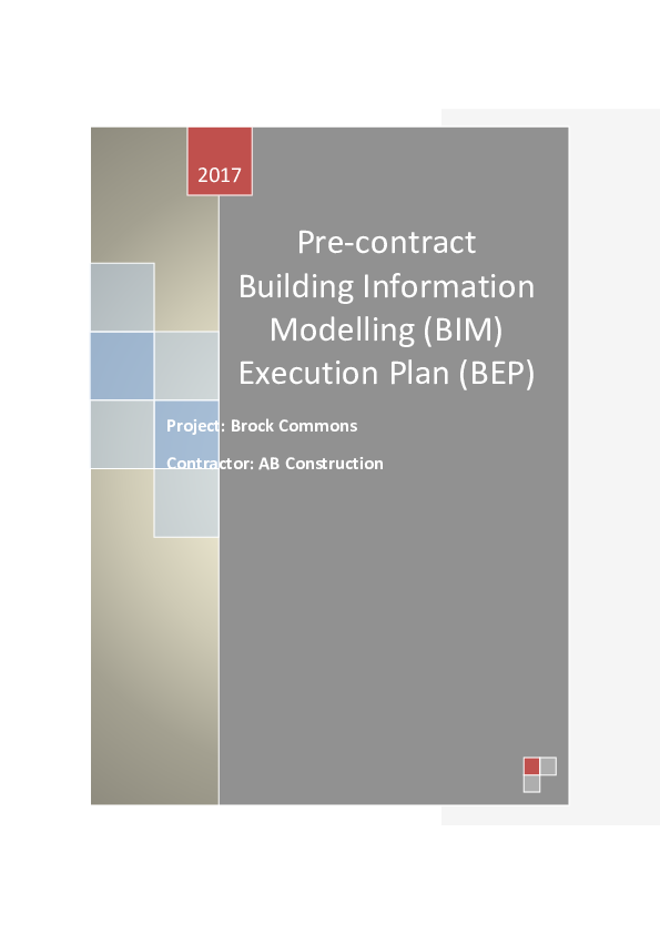 (DOC) Pre contract BEP Sample