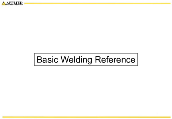 (PDF) Basic Welding Reference
