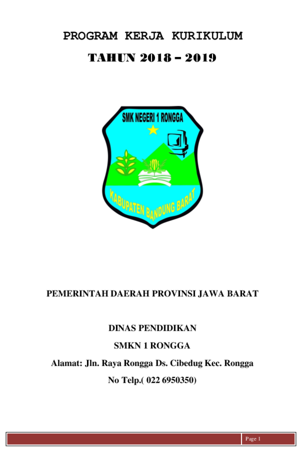 (DOC) PROGRAM KERJA KURIKULUM