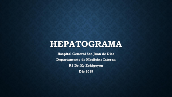 (PPT) HEPATOGRAMA