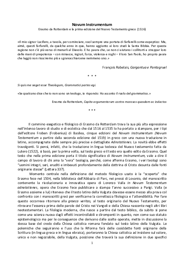 (PDF) Novum Instrumentum