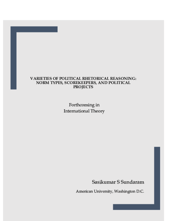 (PDF) Varieties of political rhetorical reasoning: Norm types ...