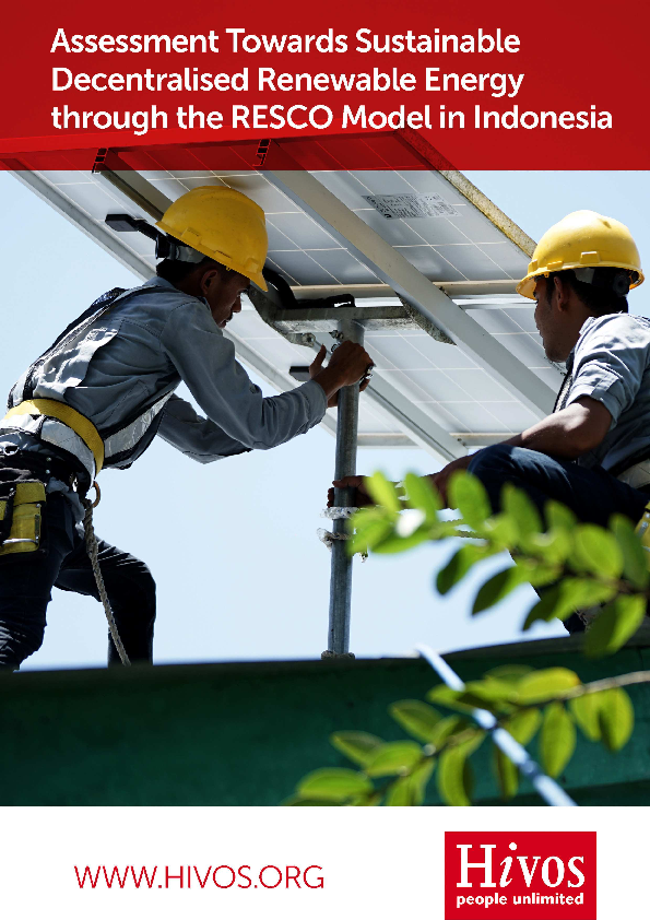 (PDF) Sustainable Decentralised Renewable Energy through the RESCO ...