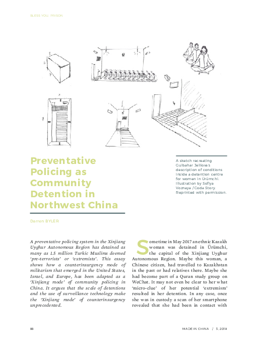 (PDF) Preventative Policing as Community Detention in Northwest China