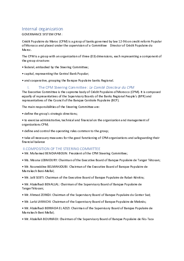 (DOC) Internal organization