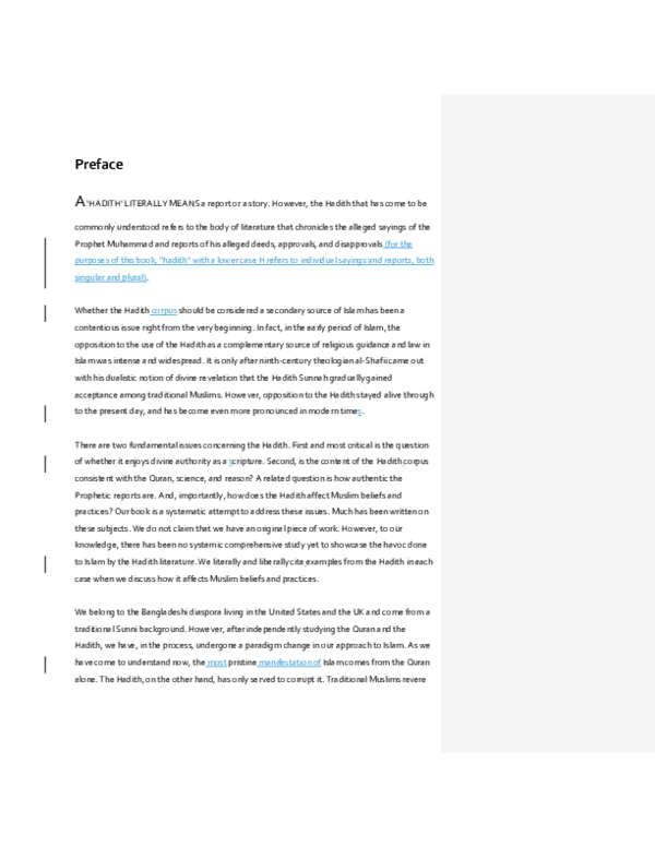 (DOC) Preface of the Book