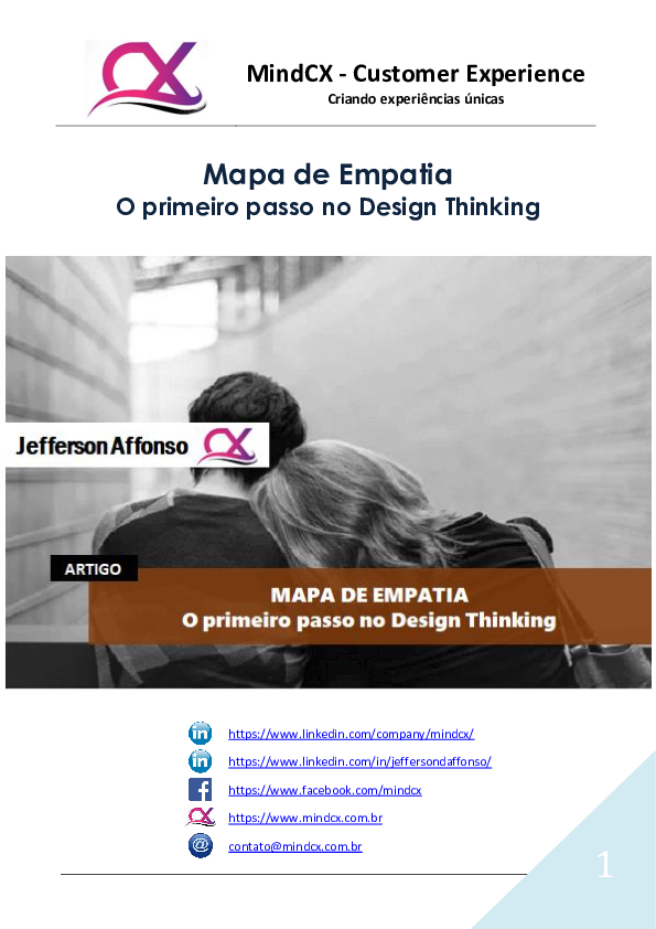(PDF) Mapa de Empatia - O primeiro passo no Design Thinking