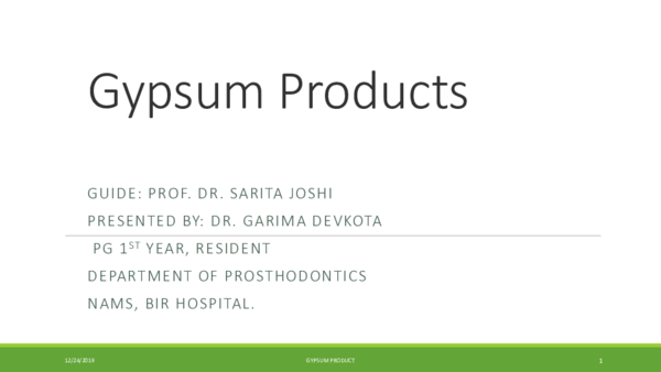 (PPT) Gypsum