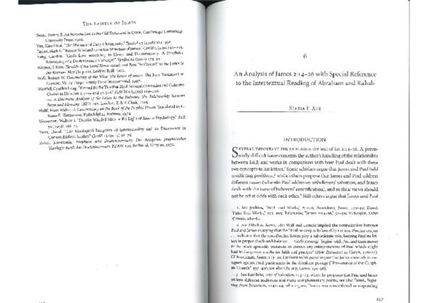 (PDF) An Analysis of James 2 14 26 with Special Reference to the ...