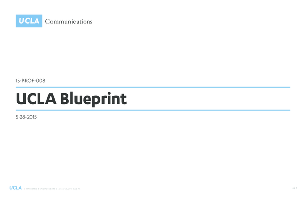 (PDF) UCLA Blueprint Magazine - Issue #1