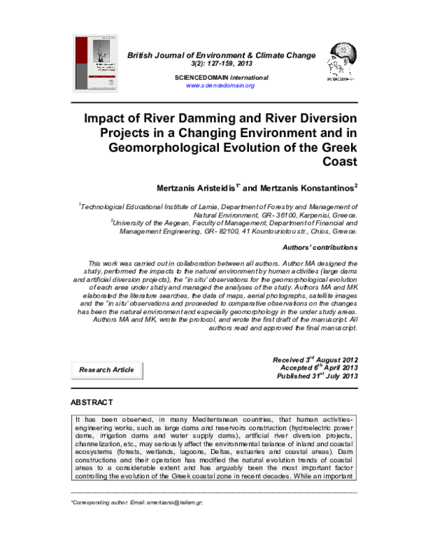 (PDF) RIVER DIVERSION