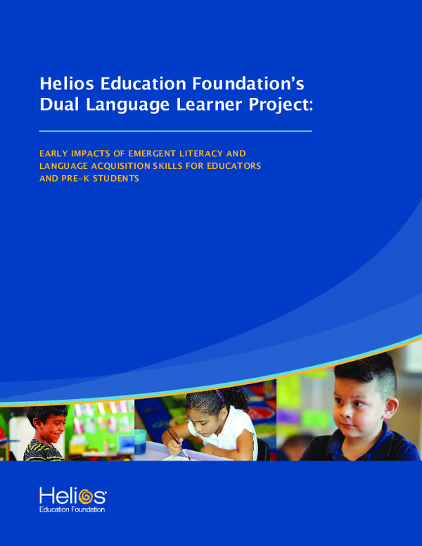 (PDF) Helios Education Foundation's Dual Language Learner Project: EARLY IMPACTS OF EMERGENT ...