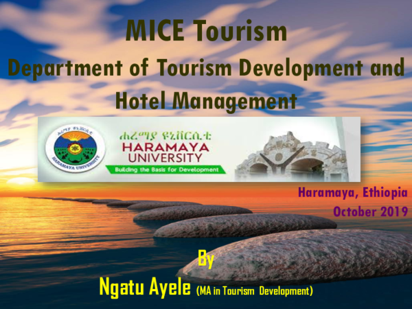 (PPT) MICE Tourism PPT