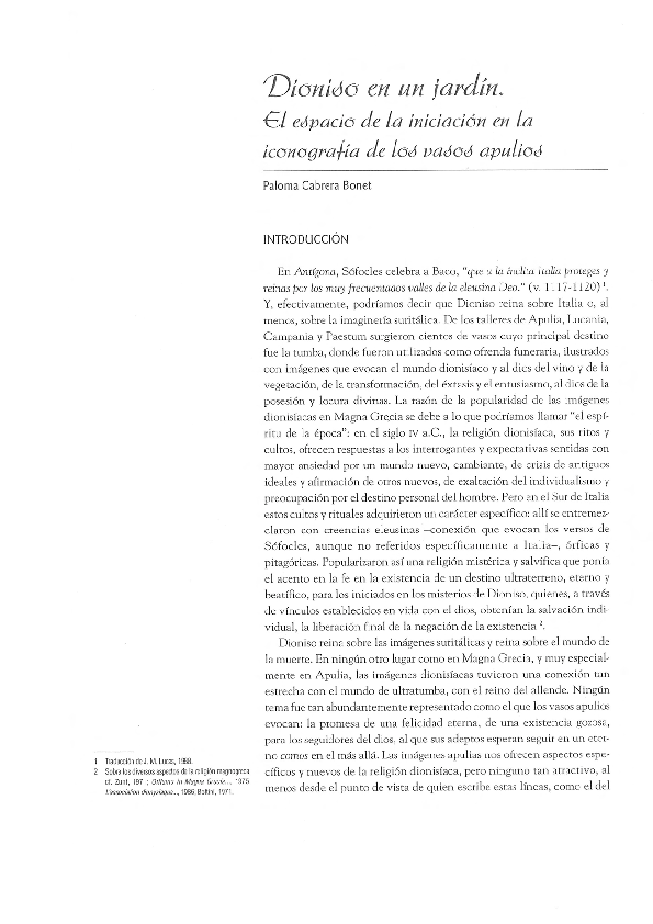 (PDF) “Dioniso en un jardín: el espacio de la iniciación en la ...