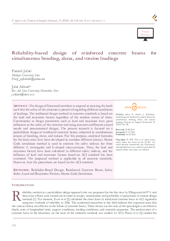(PDF) Reliability-based design of reinforced concrete beams for ...