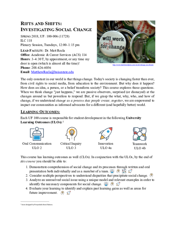 (PDF) Rifts and Shifts: Investigating Social Change