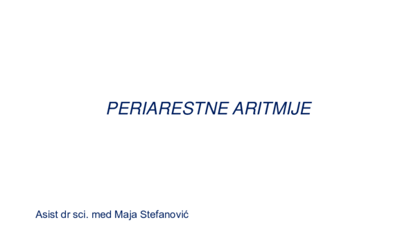 (PPT) Periarestne aritmije 2018.PPTX