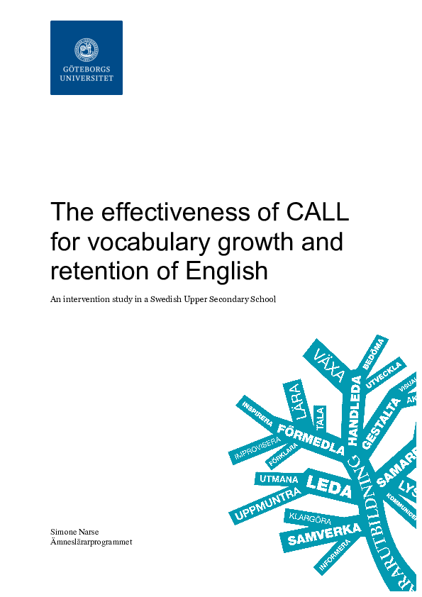 (PDF) The effectiveness of CALL for vocabulary growth and retention of ...