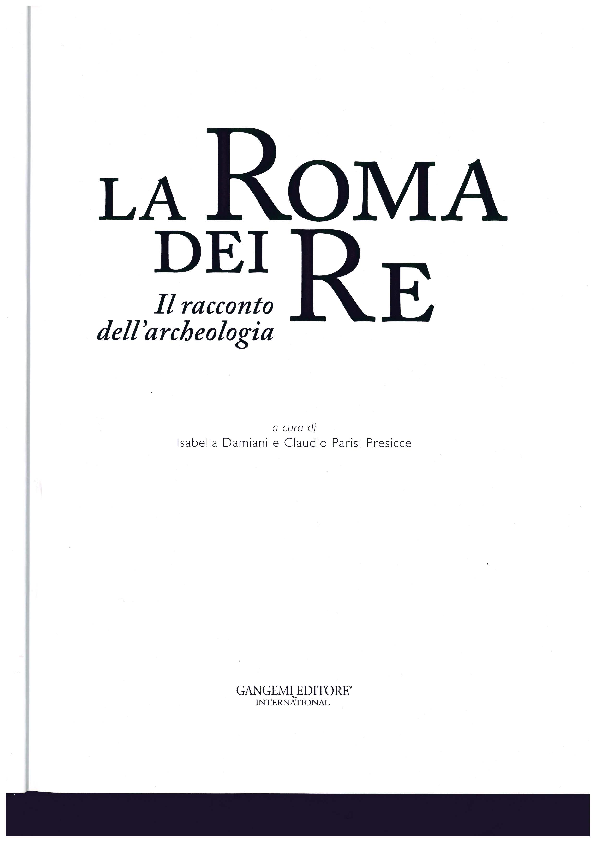 (PDF) La Roma dei Re