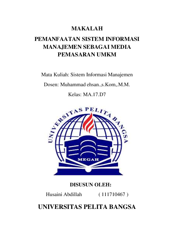 (PDF) SISTEM INFORMASI MANAJEMEN SEBAGAI MEDIA PEMASARAN UMKM