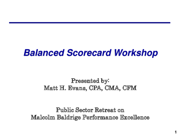 (PPT) Scorecard workshop