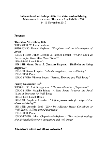 (PDF) Justice, Emotion and Well-Being