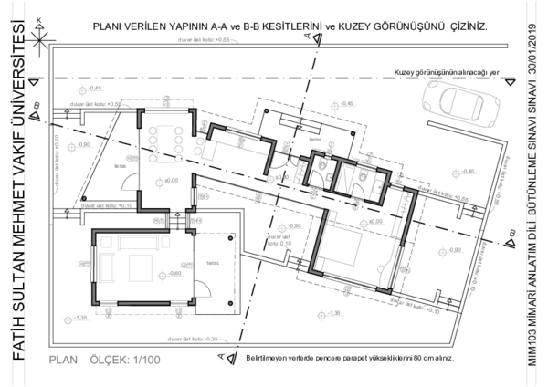 (PDF) Plan, Kesit, Görünüş Sorusu ve Çözümü - Parçalı Yapı / Plan ...
