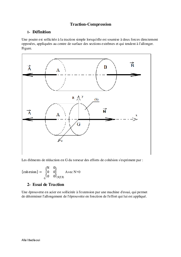 (PDF) Cour RDM traction-compression