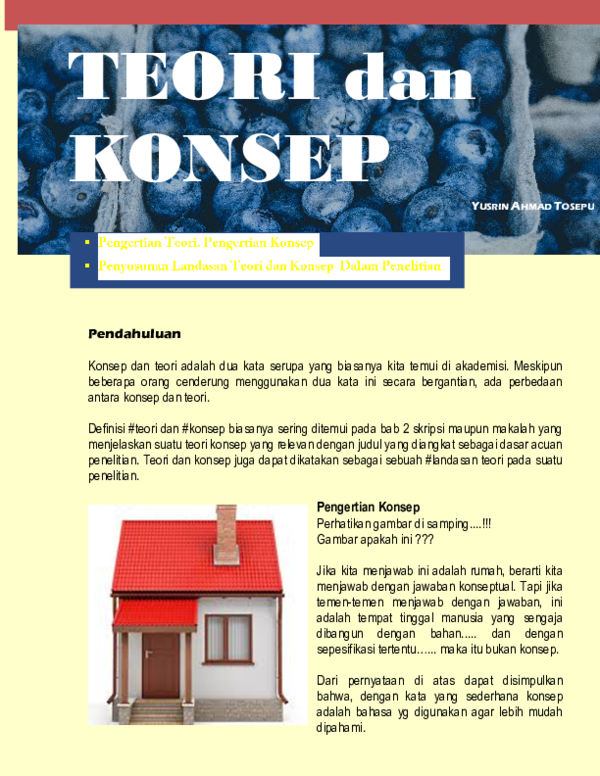 (PDF) KONSEP DAN TEORI