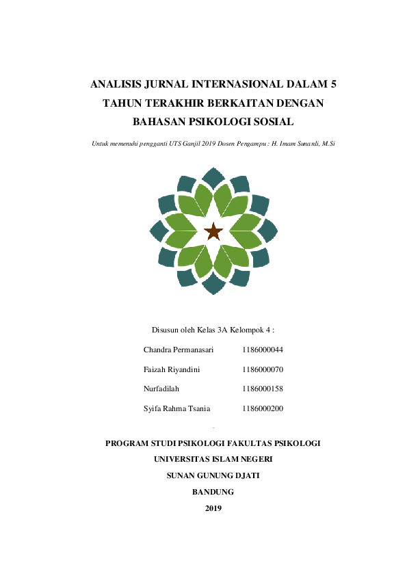 (DOC) ANALISIS JURNAL INTERNASIONAL DALAM 5 TAHUN TERAKHIR