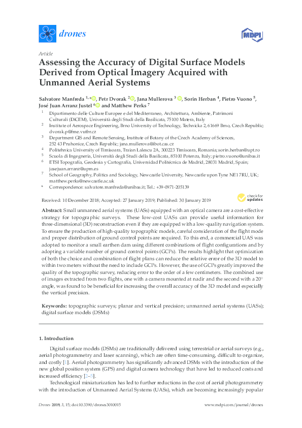 (PDF) Assessing the Accuracy of Digital Surface Models Derived from ...
