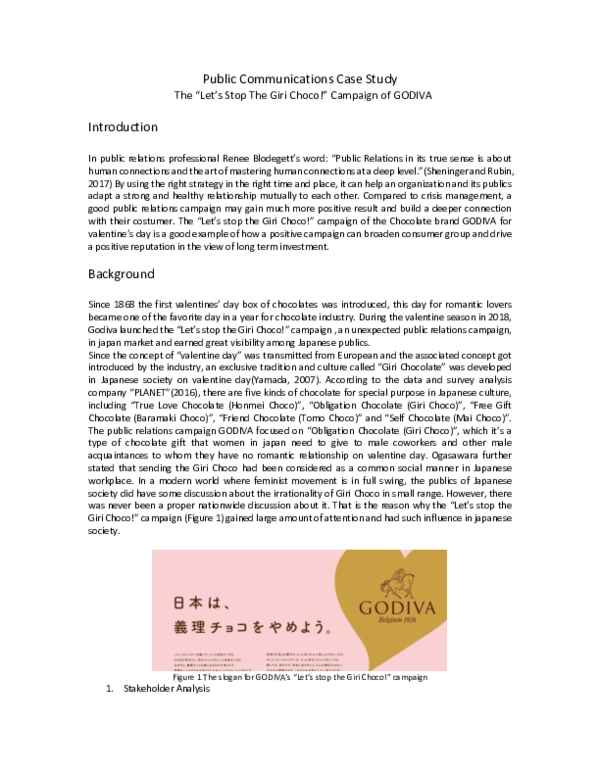 (PDF) Public Communications Case Study