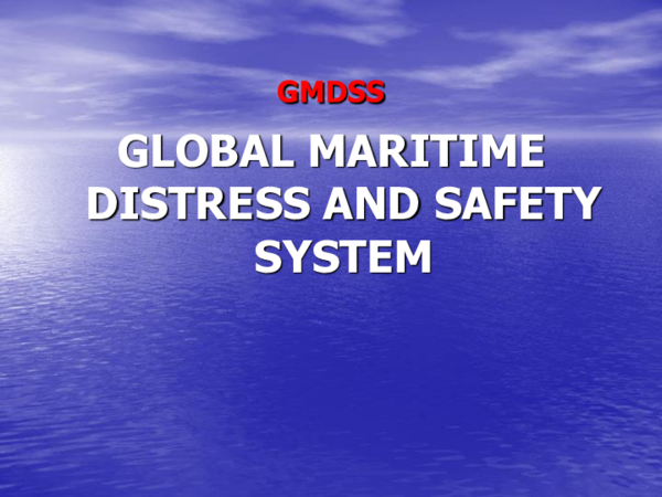 (PPT) GMDSS