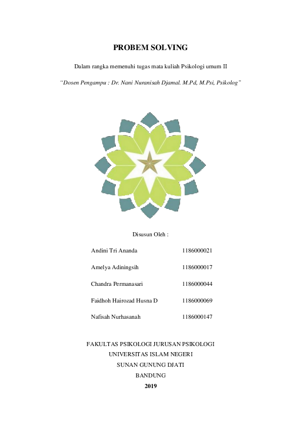 (DOC) PROBLEM SOLVING