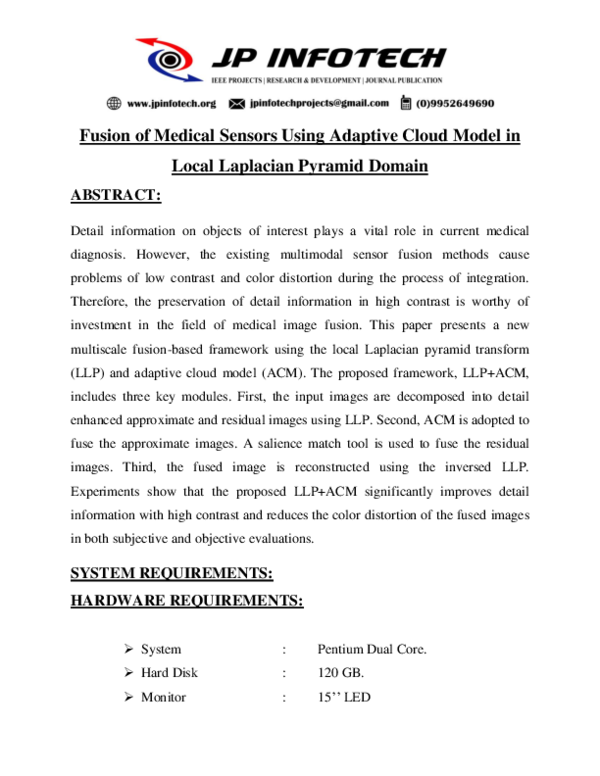 (DOC) Fusion of Medical Sensors Using Adaptive Cloud Model in Local ...