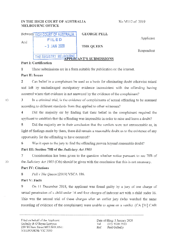 (PDF) IN THE HIGH COURT OF AUSTRALIA