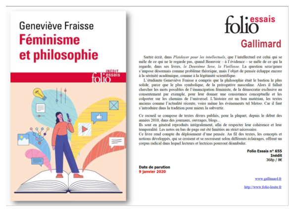 (PDF) "Féminisme et philosophie", Folio Gallimard, 2020