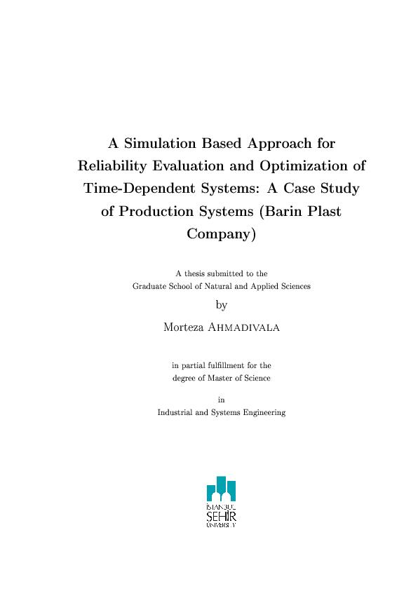(PDF) A Simulation Based Approach for Reliability Evaluation and Optimization of Time-Dependent ...