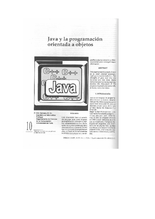 (PDF) Java y la Programación Orientada a Objetos