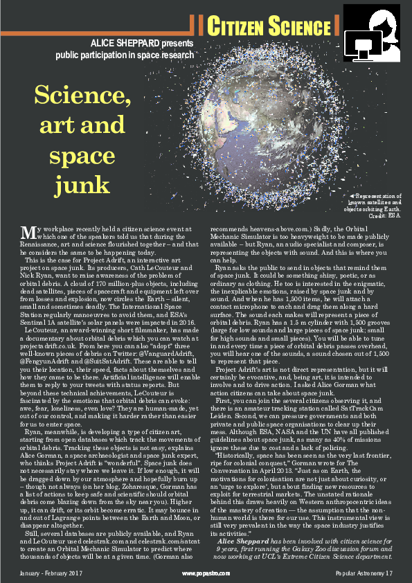 (PDF) Science, art and space junk