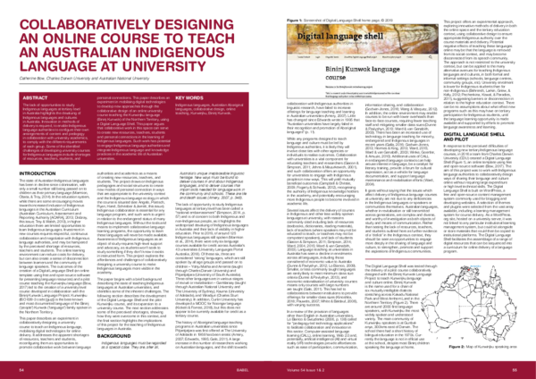 (PDF) Collaboratively designing an online course to teach an Australian ...
