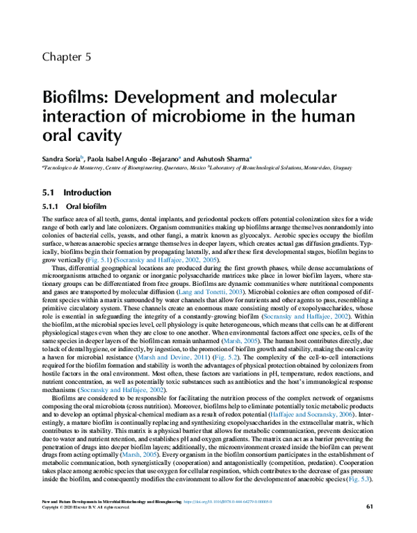 (PDF) Biofilms: Development and molecular interaction of microbiome in ...