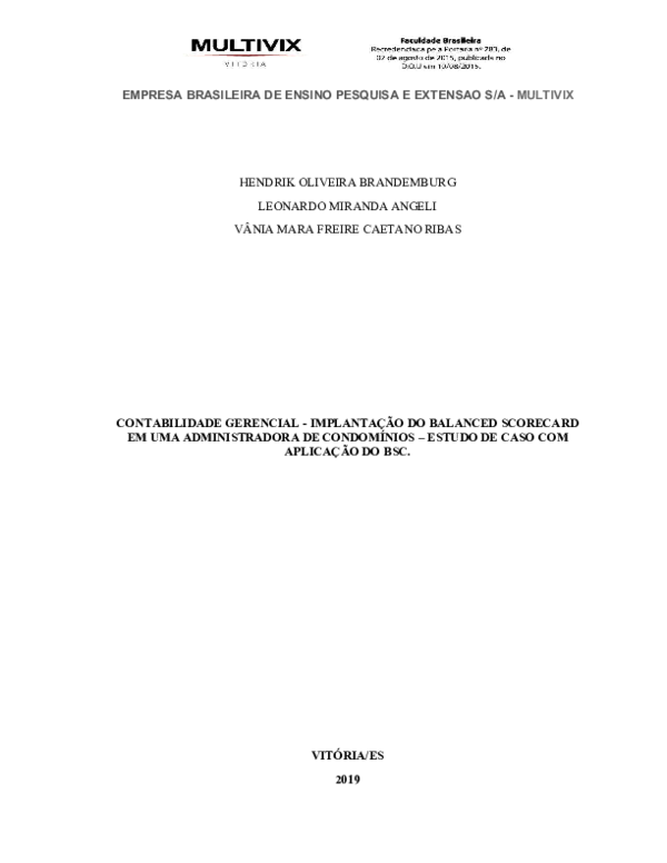 (PDF) TCC - Implantação de BSC Adm de condomínios