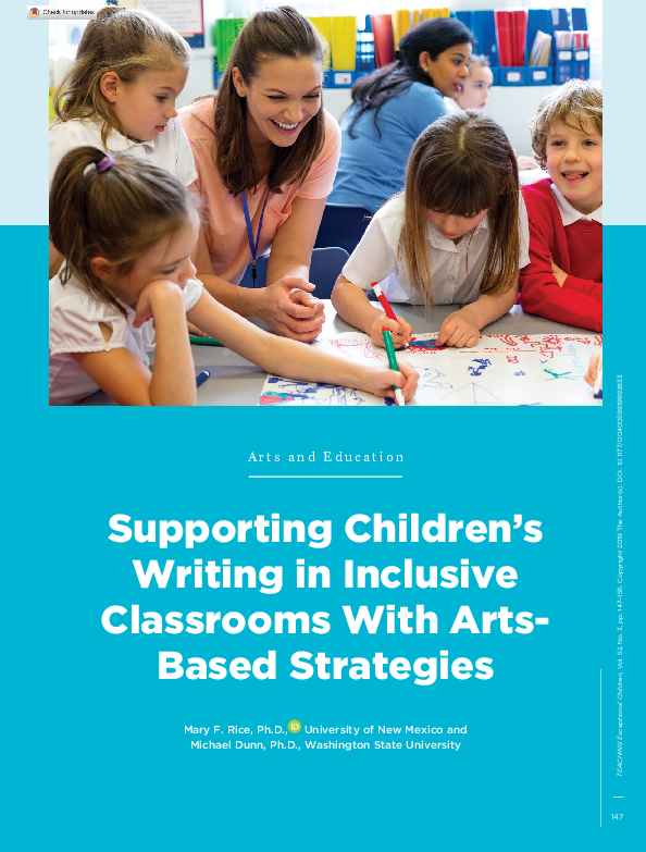 (PDF) Supporting Children's Writing in Inclusive Classrooms With Arts ...