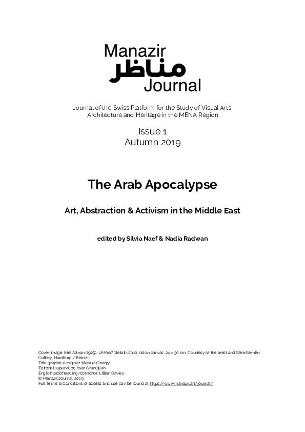 (PDF) "Painting in Arabic": Etel Adnan and the Invention of a New Language