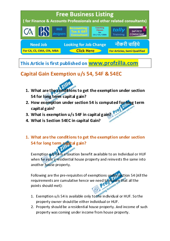 (PDF) Exemption us 54 54F 54EC