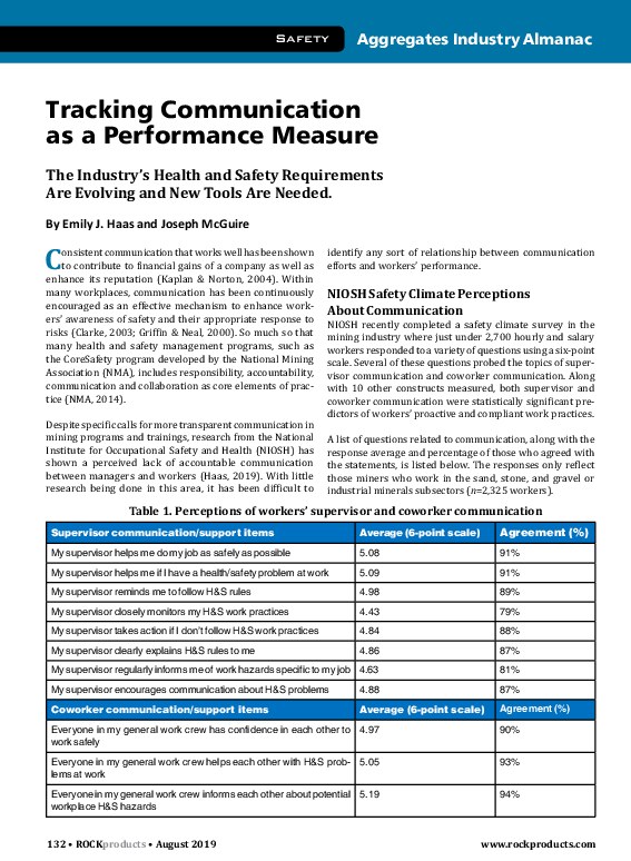 (PDF) Tracking Communication as a Performance Measure